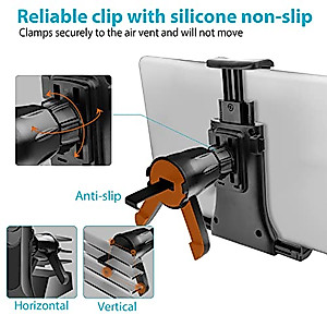 Lopnord Z Fold 4 Car Mount, Car Air Vent Phone Mount/Tablet Holder for Samsung Galaxy Z Fold 3 2/S23 Ultra/S23/S22 Ultra/iPhone 14 13 Pro Max, Car Vent Phone Mount for 4-10.5'' Tablet/iPad Pro Air