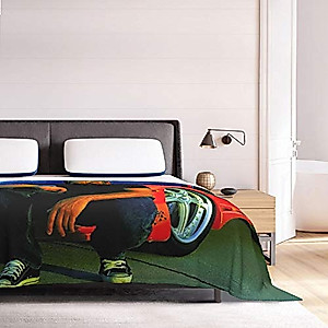 Paul Walker 3D Printing Poster Blanket Flannel Super Soft Blanket Warm Air Conditioning Throw Blanket for Couch Sofa Travelling 80"x60"