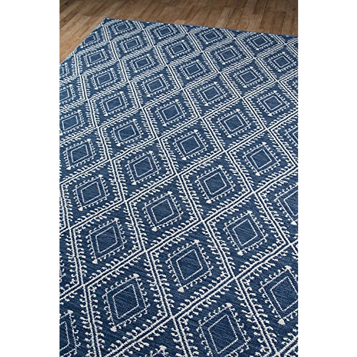 Erin Gates by Momeni Easton Pleasant Navy Hand Woven Indoor Outdoor Area Rug 7'6" X 9'6"