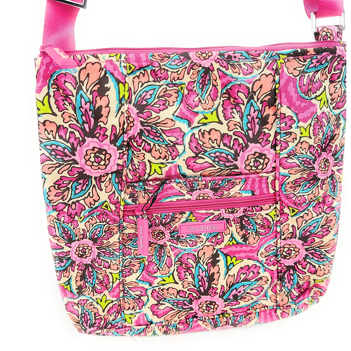 Vera Bradley Lighten Up Hipster Womans Crossbody Bag Handbag Sunburst Floral