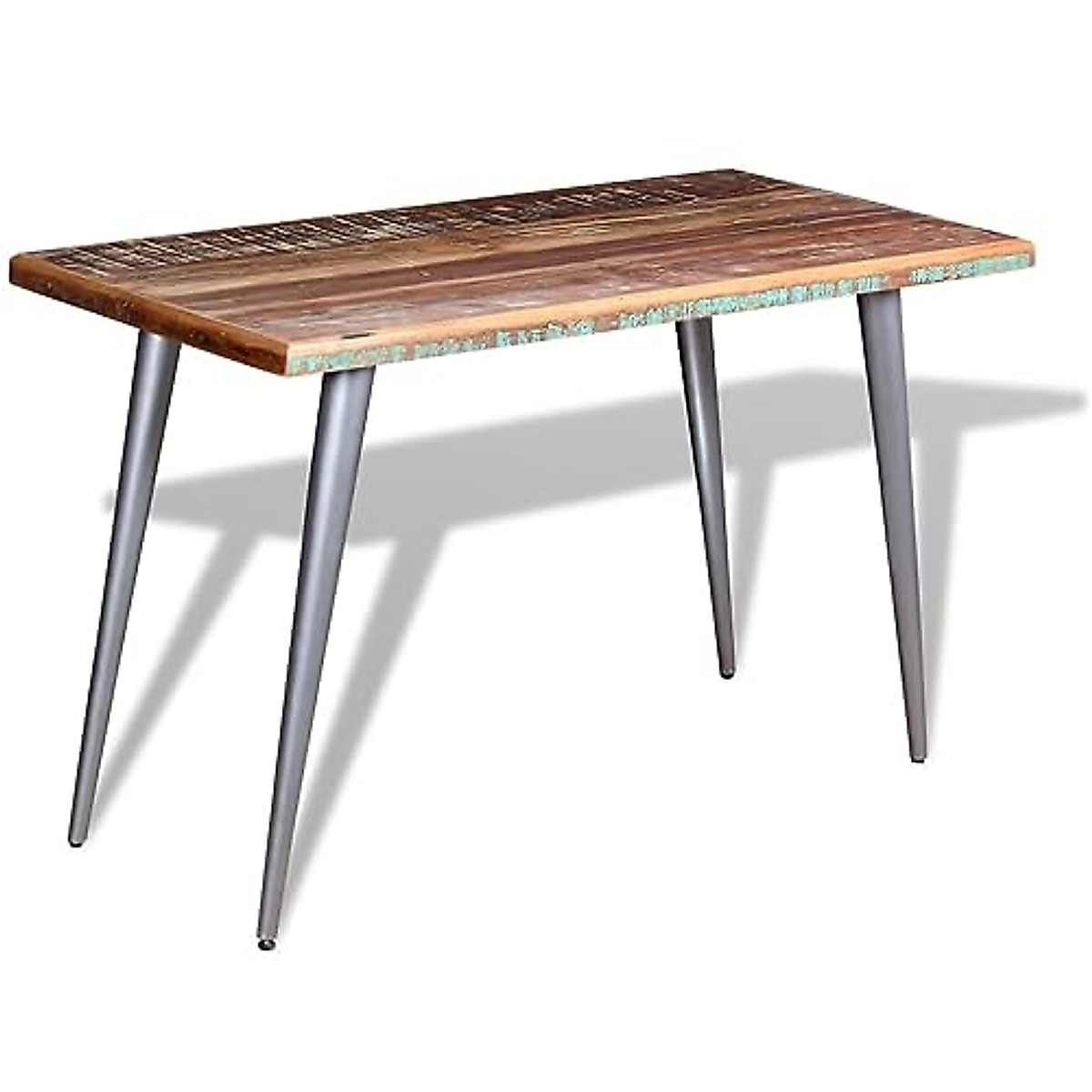 YPWRENH Side Tables bar Table Dining Table Solid Reclaimed Wood 47.2"x23.6"x30" for Dining Room, Kitchen or Living Room