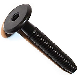 Hard-to-Find Fastener 014973445744 445744 Joint Connector Bolt, 1/4-20 x 1.57, Black, 10