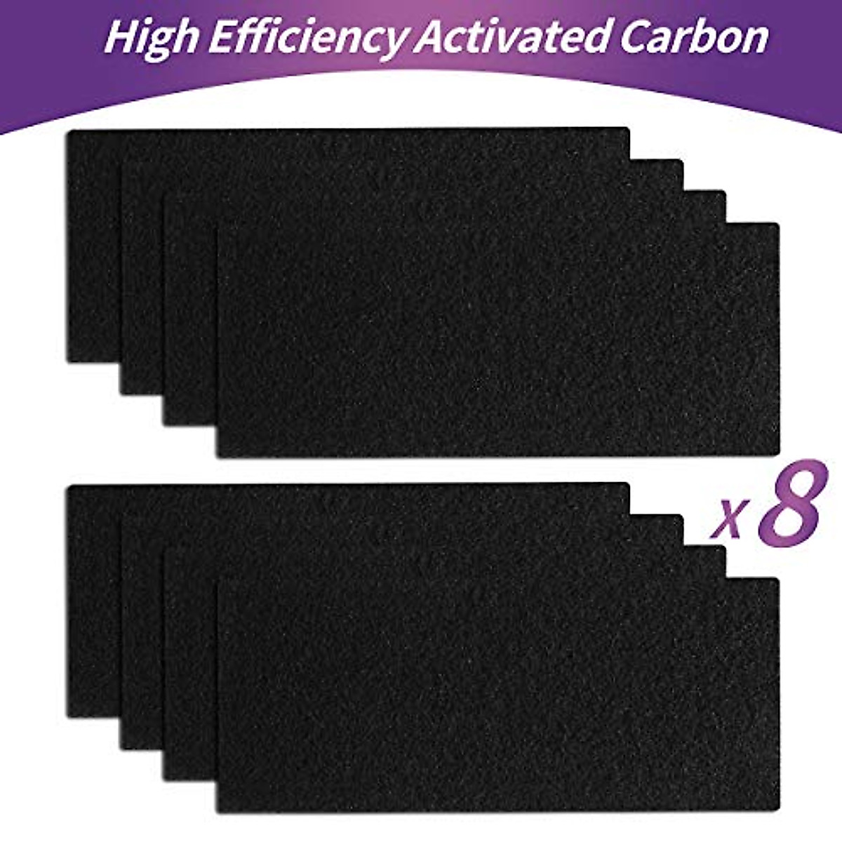 Gazeer True HEPA Filter Replacement for Holmes Aer1 Series Total Air Cleaner, Replacement Parts # HAPF300AP-U4 (6 Pcs HEPA Filters + 8 Pcs Pre Filter)