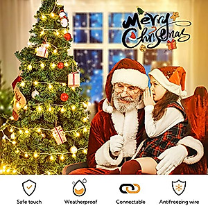 HEYFUNi 39ft 100 LED Globe String Lights Bedroom, Indoor String Lights with 8 Lighting Modes, Plug in Globe Fairy Lights for Bedroom Patio Party Outdoor Wedding Garden Decor