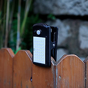 4 Pack Solar Motion Sensor Security Umbrella Light,Clip on Lights Outdoor with 40 LED,2 Modes Wireless Waterproof for Patio Wall Garage Hiking Camp Tent Portable Emergency Lighting