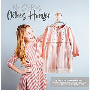 Utopia Home 60 Pack Kids Hangers - 11.5 Inch Plastic Baby Hangers for Closet - Childrens Hanger for Clothes & Infant Hanger for Closet - for Everyday Standard Use (Green)