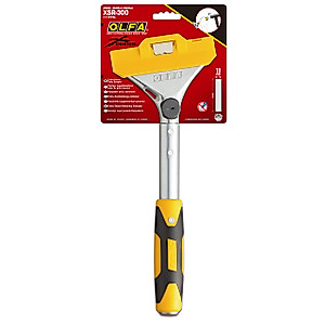 OLFA 12" Extra Heavy Duty Razor Scraper (XSR-300) - 12 Inch Steel Razor Blade Scraper Tool with Strike Tip & Non Slip Handle for Floors, Paint, Glass, Replacement Blades: OLFA BS & BSF Blades