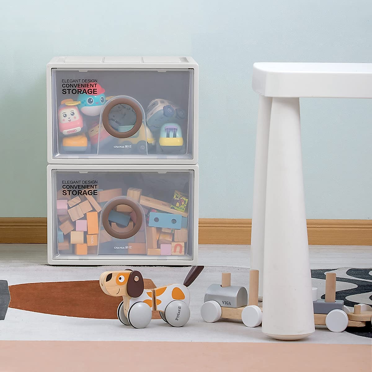 Stackable Storage Drawers, 23.5L, Pack of 2 (Medium)