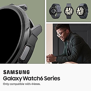 Spigen Liquid Air Armor Designed for Samsung Galaxy Watch 6 44mm Case Flexible Lightweight TPU Case (2023) - Matte Black
