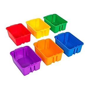 Really Good Stuff Group Colors for 6 - Classroom Stacking Bins - 6 Bins