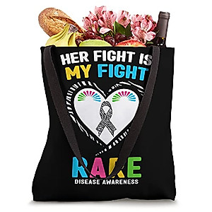 Her Fight is My Fight Rare Disease Awareness Tote Bag