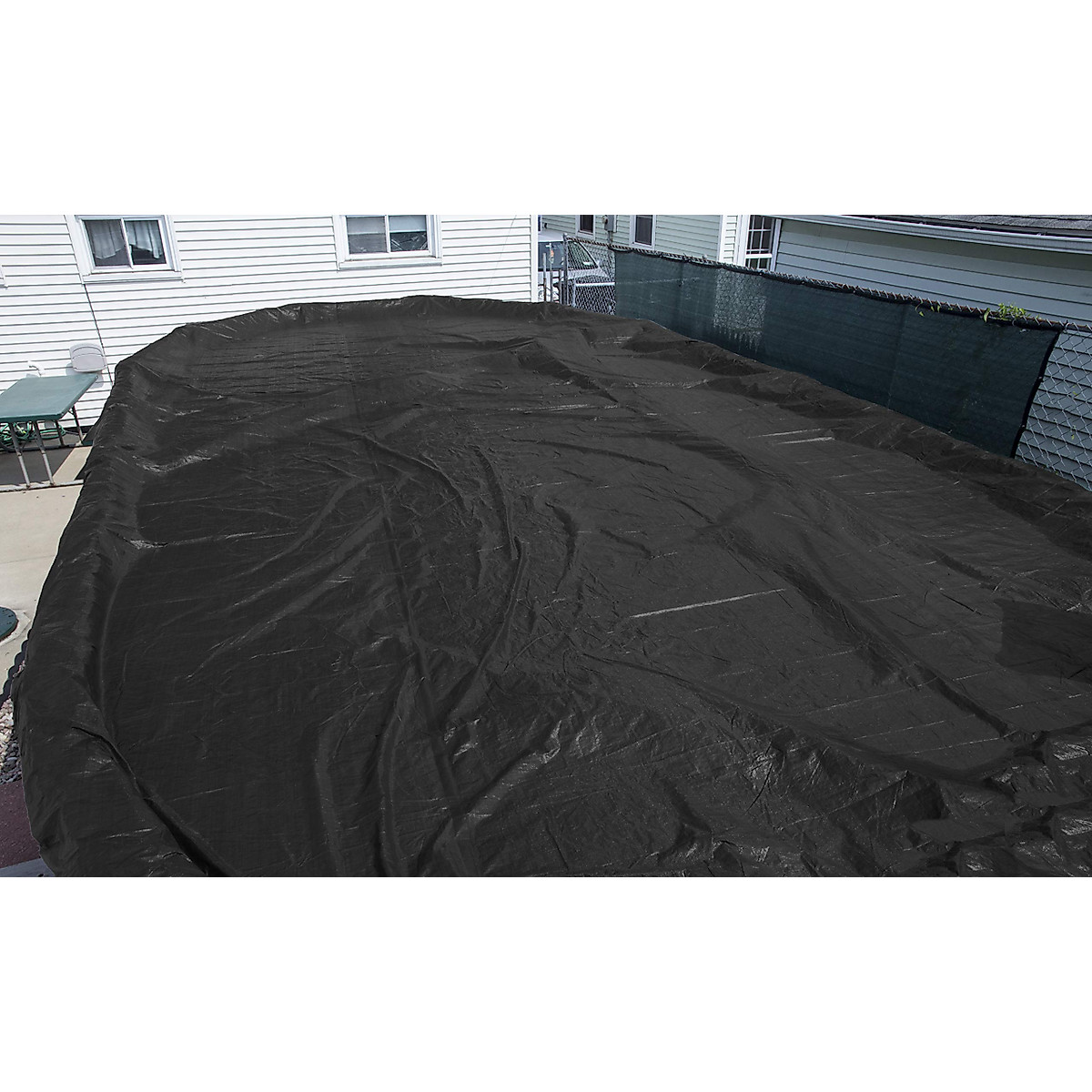Buffalo Blizzard Deluxe Winter Cover for 16-Foot-by-32-Foot Oval above-Ground Swimming Pools | Blue/Black Reversible | All Covers Include 3-Feet of Overlap Material to Measure 19-Feet-by-35-Feet