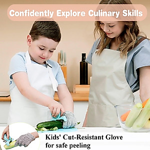 Kibbidea Kids Knife Set, Safe Kids Knife With Peeler, Cute Kids Chef's Knife for Cutting Peeling Veggies Fruits