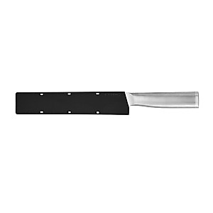 KitchenAid Gourmet Forged Triple-Rivet Serrated Bread Knife with Custom-Fit Blade Cover, 8-inch, Sharp Kitchen Knife, High-Carbon Japanese Stainless Steel Blade, Black