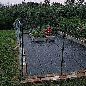 Suwimut 3 x 100 Feet Garden Weed Barrier Landscape Fabric, 3oz Heavy Duty Weed Block Gardening Mat Ground Cover Weed Cloth for Flower Bed, Mulch, Easy Setup, Superior Weed Control, Eco-Friendly