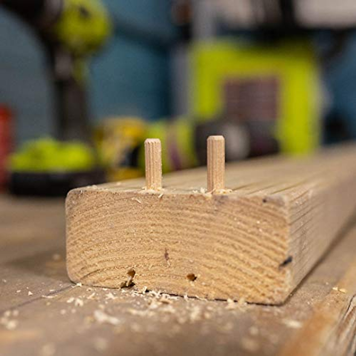 General Tools 840014 1/4-Inch Fluted Wood Dowel Pins, 72-Pack