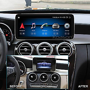 Android12 10.25inch HD1920 Screen Upgrade Display Monitor Multimedia Player GPS Navigation for Mercedes Benz C GLC 2014-2018 C180 C200 C220 C250 C300 C350 C320 C63 W205 NTG5