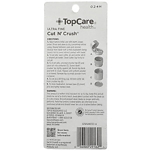 EZY DOSE 3 Compartment Pill Crusher, Cutter and Grinder, Daily Usage, Safely Cut Pills, Vitamins, Tablets, Accurate and Easy Cutting, Stainless Steel Blade, Removable Drinking Cup, Red, BPA Free