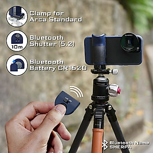 Freewell Versatile Bluetooth Smartphone Selfie Grip with ARCA Standard, Cold Shoe Mount for iPhone, Samsung Cell Phone