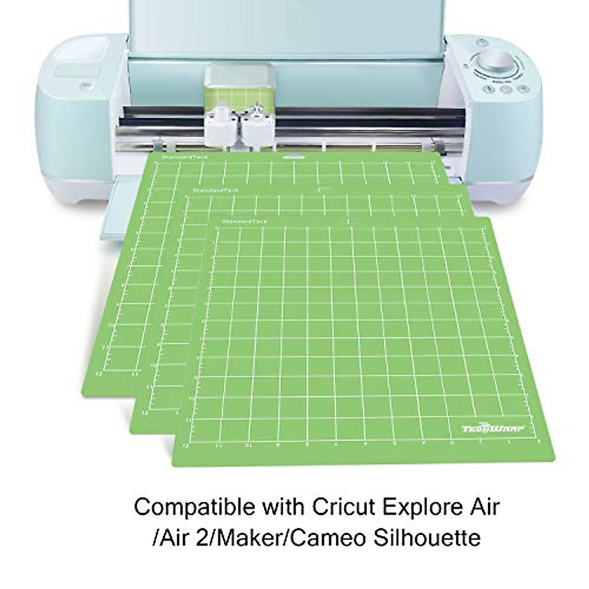 TECKWRAP StandardGrip Green Cutting Mat 12"x12" 3 Pack