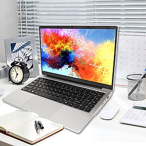 PUSOKEI Ultra Thin Laptop Computer, 14in IPS FHD Display, Celero J4105 Processor, 6GB RAM 128GB SSD, UHD Graphics, Webcam, 2.4G/5G WiFi, Bluetooth, Dual Speaker, Windows 11
