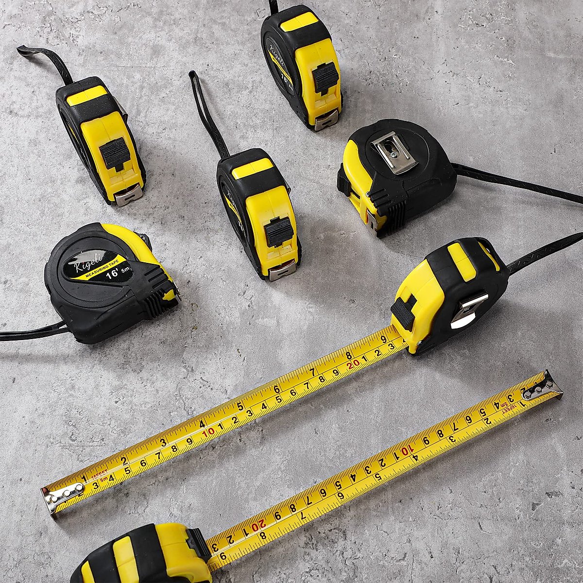 24 Pack 16 ft Retractable Tape Measure Tape Measure Bulk Self Locking Easy Read Measuring Tape Small Tape Measure Easy Read Tape Measure with Fractions 1/8 Measurement