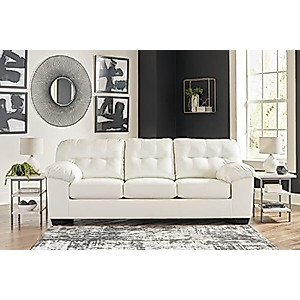 Signature Design by Ashley Donlen Sofa, 95"W x 40"D x 39"H, White