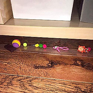 World Backyard Toy Blockers for Furniture - Clear Thin PVC Gap Bumper Under Couch, Sofa, Bed, Cabinet to Stop Small Things Going into. (Large 4.7'' High)