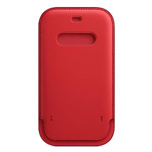 Apple iPhone 12 and 12 Pro Leather Sleeve with MagSafe - (PRODUCT) RED