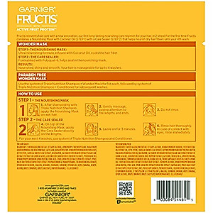 Garnier Fructis Wonder Mask Treatment, Coconut Coconut 1 Fl Oz