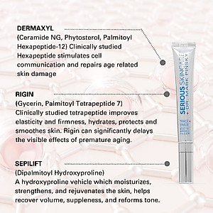 Serious Skincare - Dr. Mark Pinsky - Trace + Erase Needle Free Wrinkle Filler - Fills Visible Deep Lines, Wrinkles and Creases - Helps Restore Skin's Elasticity and Tone - Face and Neck 1 Fl Oz
