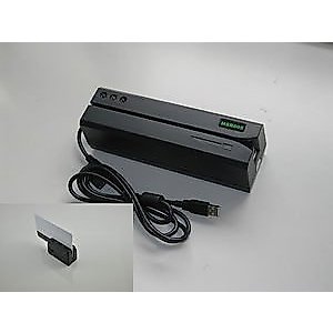 (MSR605 & 206 Magnetic Card Reader & Program Software for Windows 98/Me/XP/Vista/Windows7 & 3-track version can read/write all three tracks data, 300-4000 oe & Support USB Communication) MSR605 Magnet