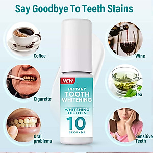 Teeth Whitening Paint, Tooth Paint, Tooth Polish Uptight White, Instant Whitening Paint for Teeth, Easy to Apply