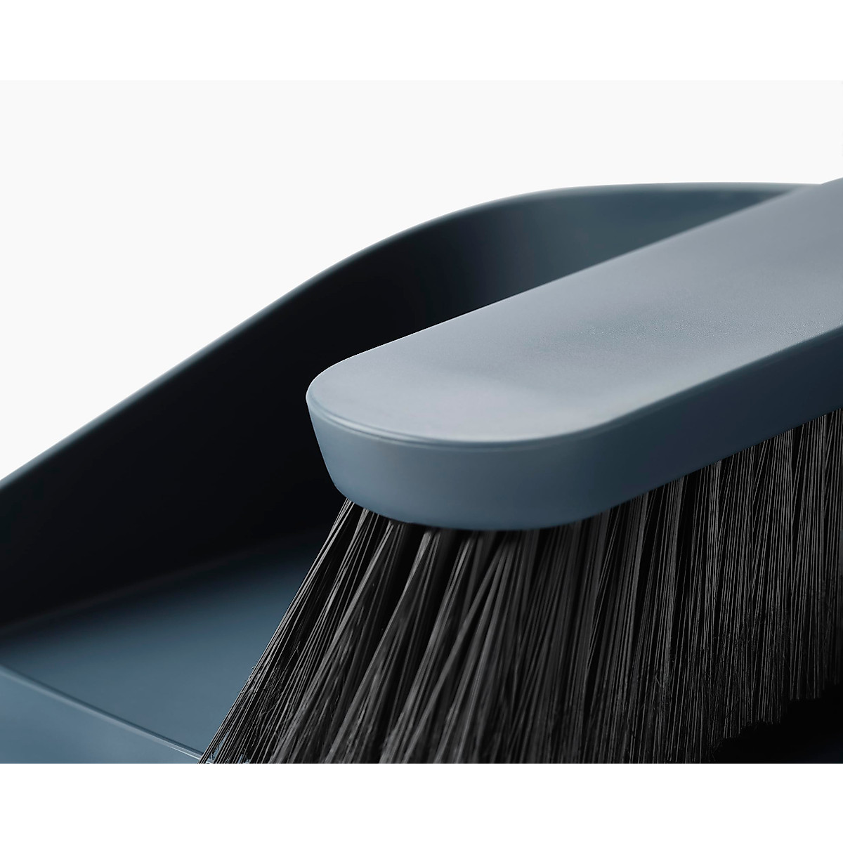 Joseph Joseph CleanStore Wall-Mounted Indoor Dustpan & Brush Set with Dust-Shield Compact Storage, Sweeping Floor Brush with Rubber Pan Edge and Soft Bristles
