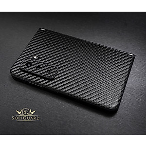 SopiGuard Sticker Skin for 2021 Microsoft Surface Duo 2 2nd Gen Edge-to-Edge Front and Rear Panels Vinyl Decal (Carbon Black)