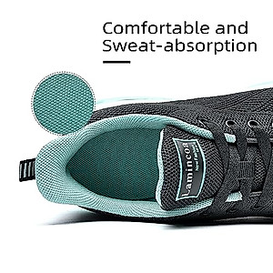 ZOOMCO Womens Air Running Shoes Womens Walking Shoes Lightweight Women Sneakers Air Cushion Tennis Shoes for Gym Workout Sports Gray-Green