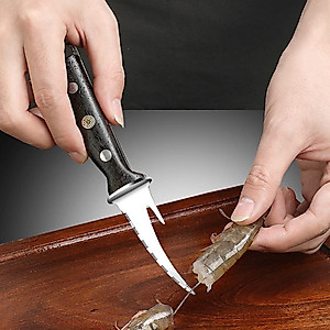 Shrimp Deveiner Tool Stainless Steel Shrimp Peeler Shrimp Deveining Tool Shrimp Cleaner Peeler Shrimp Cutter Shrimp Knife Seafood Peeler for Shrimp Prawn Lobster