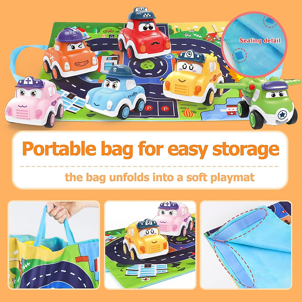 ZMZS Baby Toy Cars for 1 Year Old,Toddler Push and Go Toy Vehicle for 6 to 12 Months,Infant Rattle & Roll Toy Trucks,Preschool Learning Gift for 2 3 Years Old Boys Girls