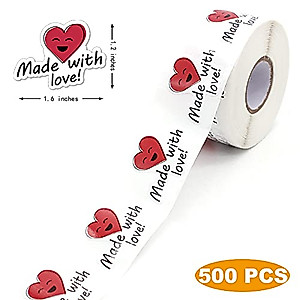 Small Business, Handmade Sticker,Packaging Sticker (Red love da)