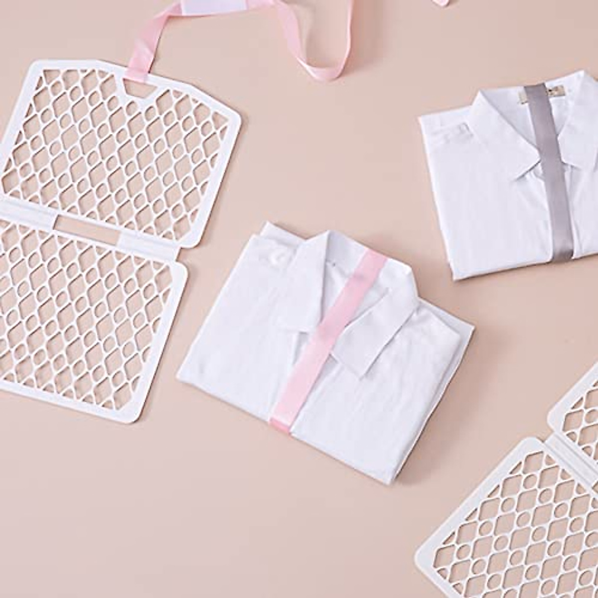 WJCCY 5pcs Clothes Folding Board Clothes Folder Closet Organizer Clothing Easy Folder Board Laundry Multifuncitonal Home Storage (Color : Gray)