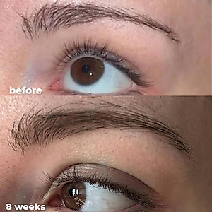 nuorganic Brow Growth Serum - Stronger + Thicker + Longer Eyebrows in 30 Days - Patented PhytoCellular Science - Vegan + Cruelty Free