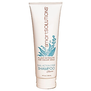 smartSOLUTIONS Dual-Action Creme Shampoo | Sulfate, Paraben & Sodium Chloride Free | Color Safe & Chemically Treated Hair Safe (12 fl oz)