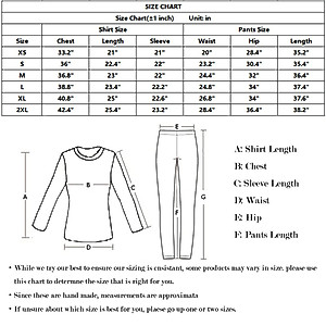 HEROBIKER Women's Thermal Underwear Set, Ultra Soft Thermal Shirt Top Bottom Long Johns with Fleece lined - Winter Base Layer Sets (Black S