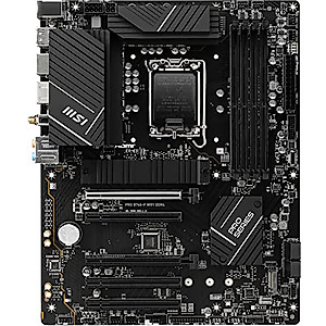 MSI PRO B760-P WiFi DDR4 ProSeries Motherboard (Supports 12th/13th/14th Gen Intel Processors, LGA 1700, DDR4, PCIe 4.0, M.2, 2.5Gbps LAN, USB 3.2 Gen2, HDMI/DP, Wi-Fi 6E, Bluetooth 5.3, ATX)