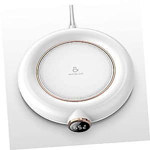 Luxshiny 1pc Coaster USB Coffee Warmer Cup Warmer Electronic Coffee Cup Warmer Heater Coaster Tray Pad Warmer Insulation Cup Heater USB Heating Coaster Coffee Mug Warmer Office Warm Pad