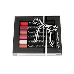 Mary Kay Nourishine Plus Lip Gloss Set (Rock n Red, Sparkle Berry, Fancy Nancy, Pink Luster, Silver Moon and Cafe au Lait)
