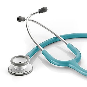 ADC - 619TQ Adscope Lite 619 Ultra Lightweight Clinician Stethoscope with Tunable AFD Technology, Turquoise