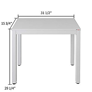 Need Small Table - 31.5 Inch Study Desk for Narrow Spaces,Sturdy and Heavy Duty Study Workstation for Laptop-Easy Assembly Homework Desks AC3DW8040