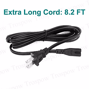 8.2ft 2 Prong Printer Power Cord Replacement for Epson Expression Premium XP-7100 XP-6100 XP-4100 XP-830,Expression Photo xp-8600 XP-15000 XP-970 XP-960 XP-640 Printer AC Power Cord Cable