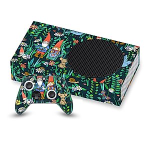 Head Case Designs Officially Licensed Micklyn Le Feuvre Gnome Family Love Art Mix Matte Vinyl Sticker Gaming Skin Case Cover Compatible with Xbox Series S Console and Controller Bundle
